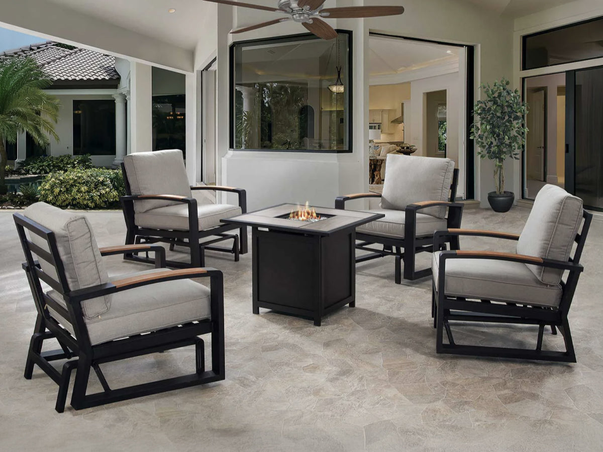 The Brooke Firepit Chat Set: Modern Comfort, Now on Clearance — The ...