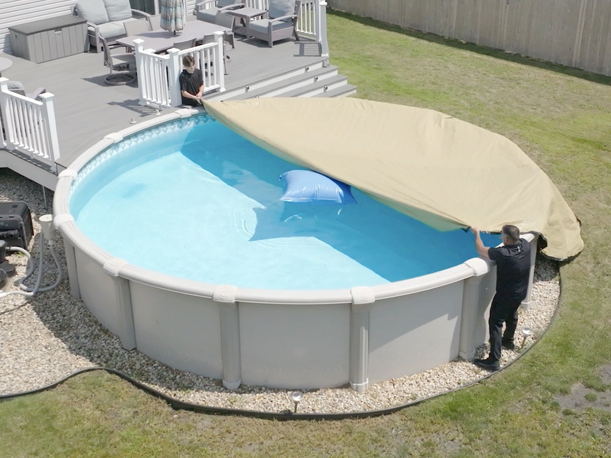 How to Perfectly Preserve Your Pool with a Winter Cover | The Great Escape