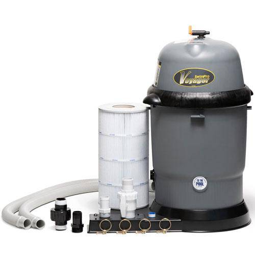 110 Swimpro Element Filter W/ Tank, Base, Cartridge, Fittings, & Hoses ...