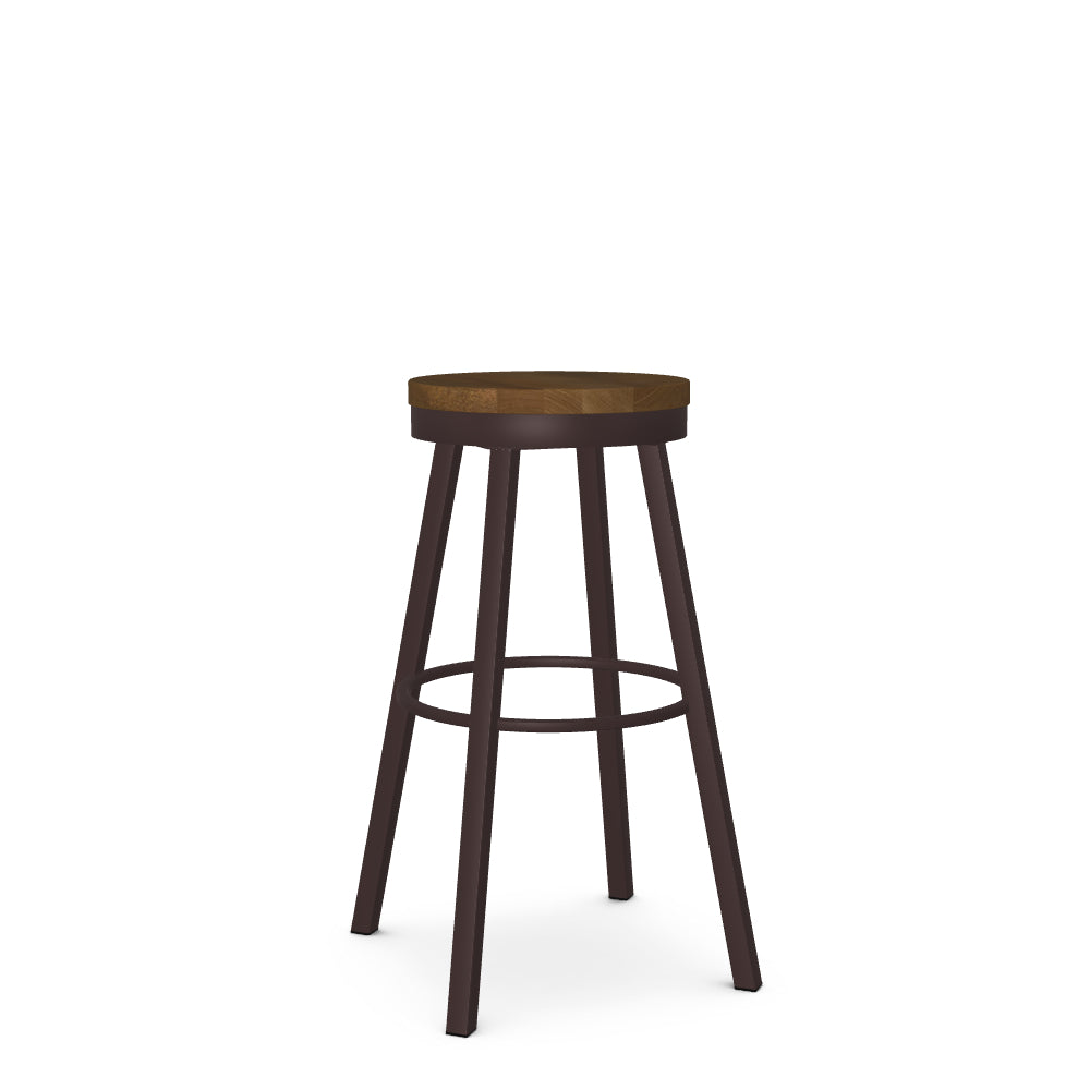 Connor Backless Spectator Stool - Wood Seat — The Great Escape