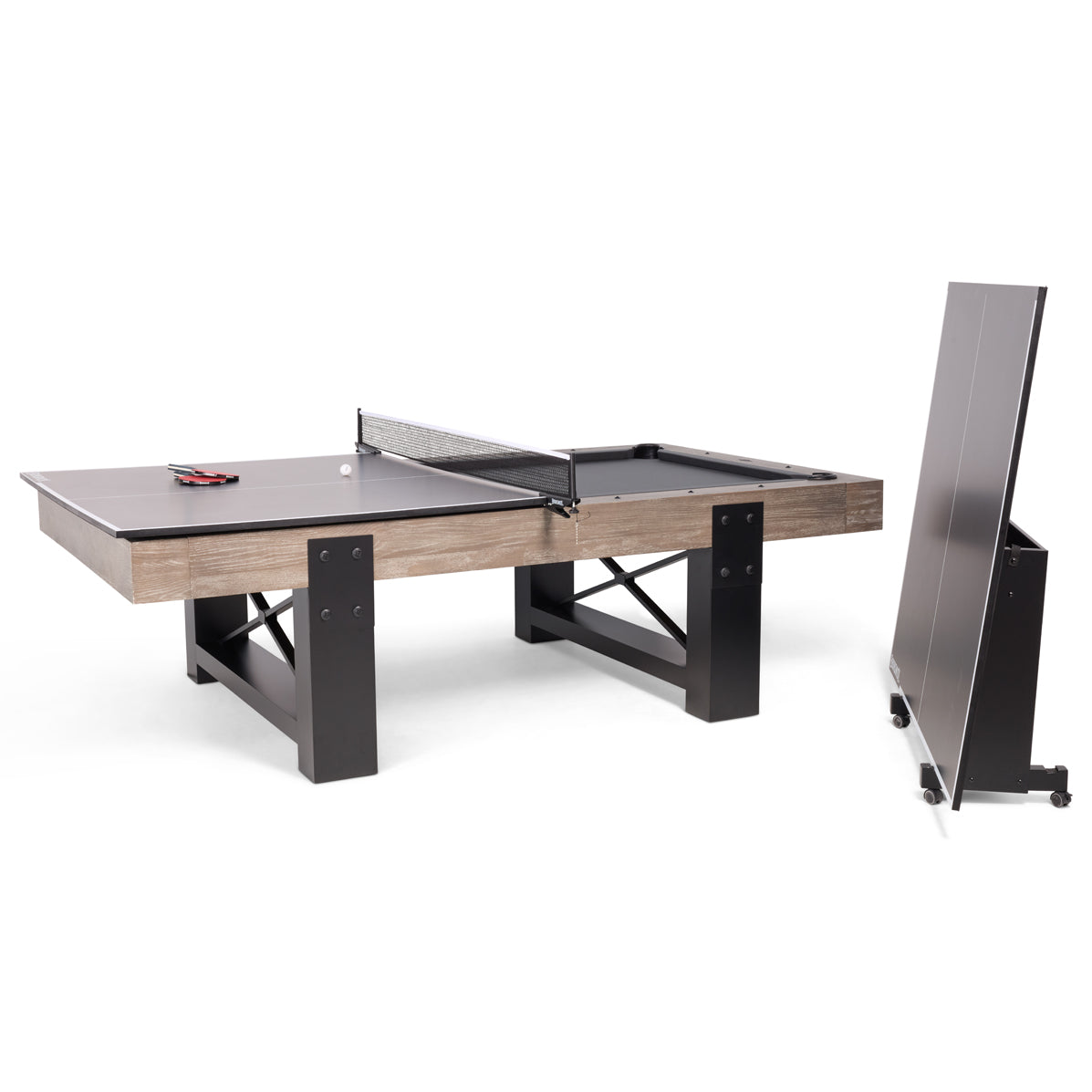 Brunswick Amarillo 8 Ft Table with Conversion Top with Play Accessorie ...