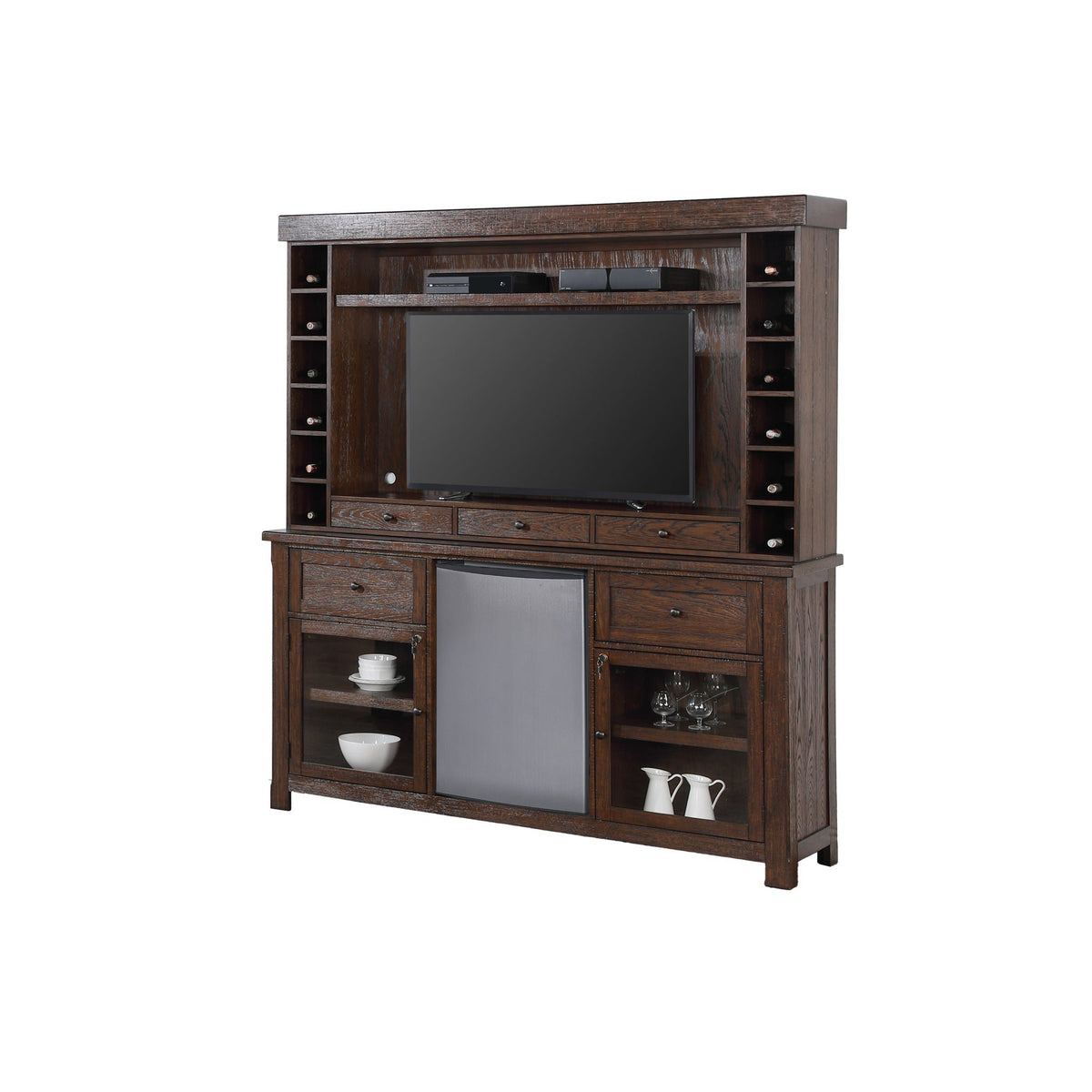 81" Cumberland Entertainment Back & Hutch — The Great Escape