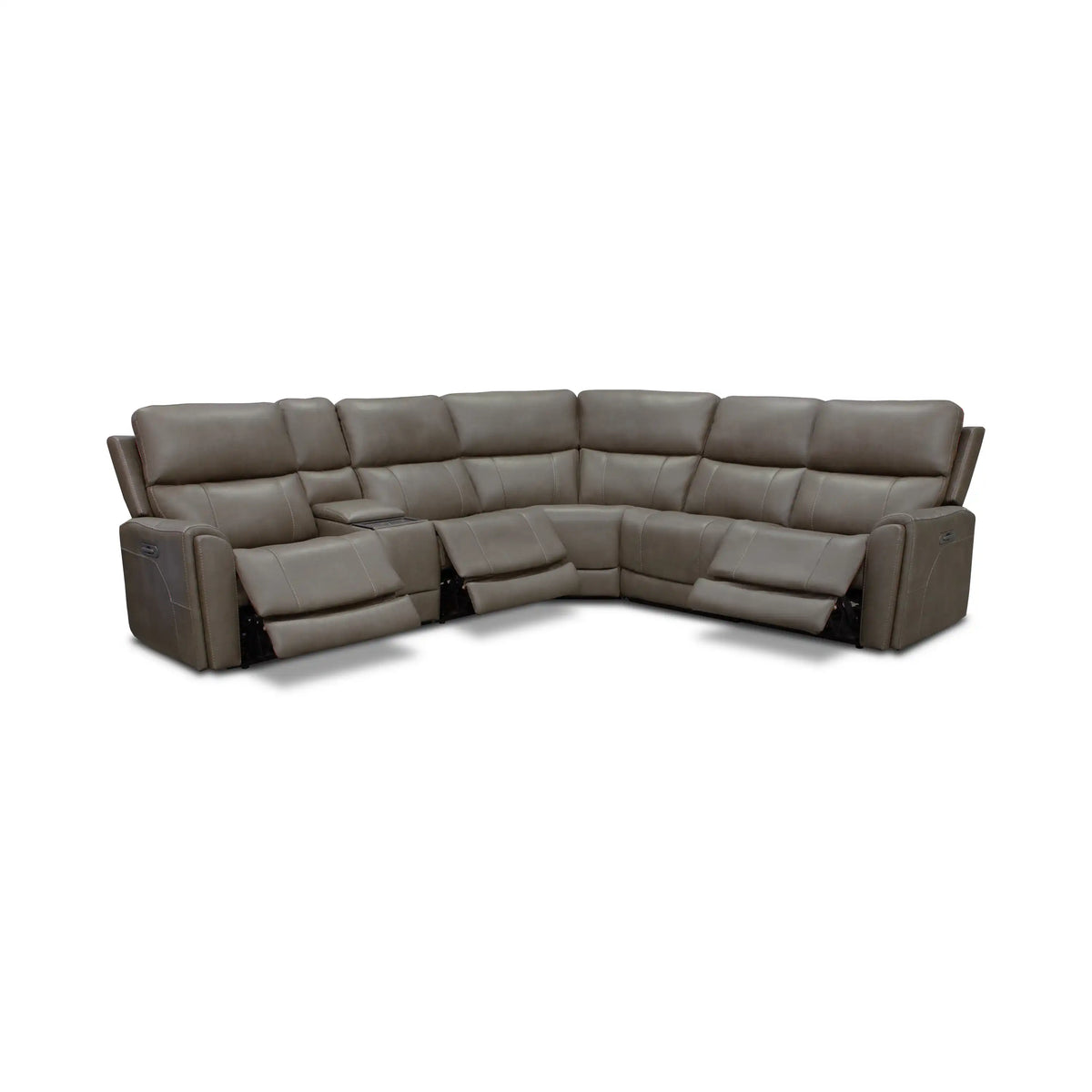 Owen Smoke 6 Piece Triple Power Immersive Audio Sectional — The Great ...