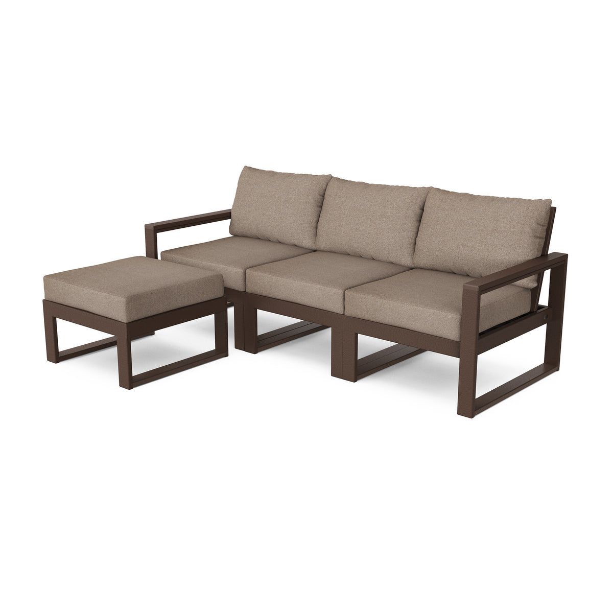 Edge 4 Piece Modular Seating Set W/ Ottoman | The Great Escape