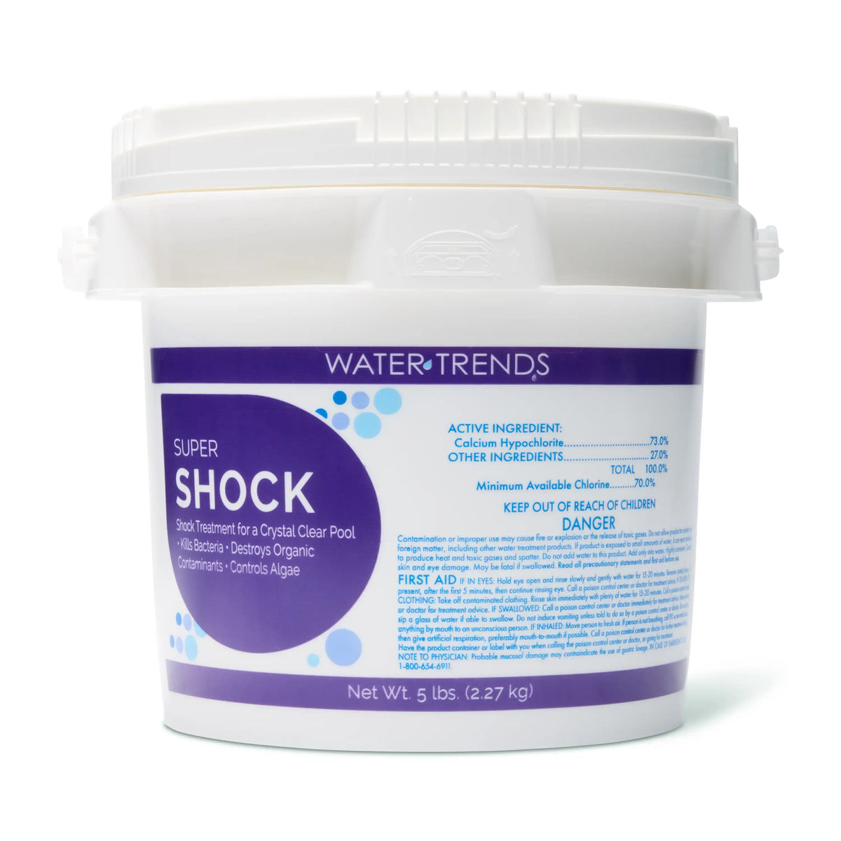 5 lbs. Of WATER TRENDS 73% Super Shock — The Great Escape