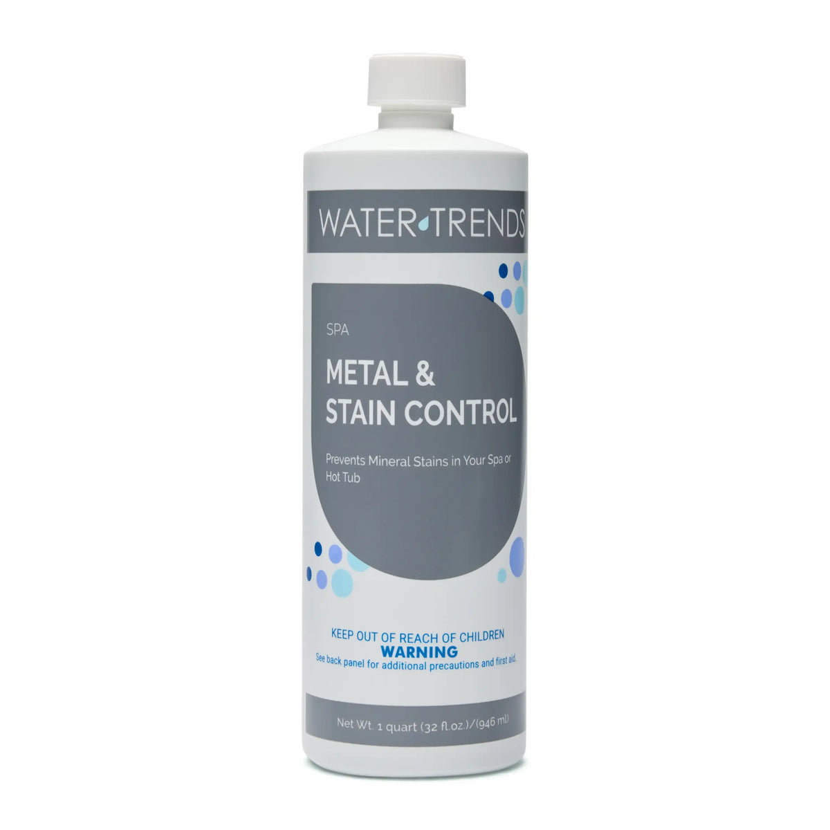 1 Quart Of WATER TRENDS Spa Metal & Stain Control — The Great Escape