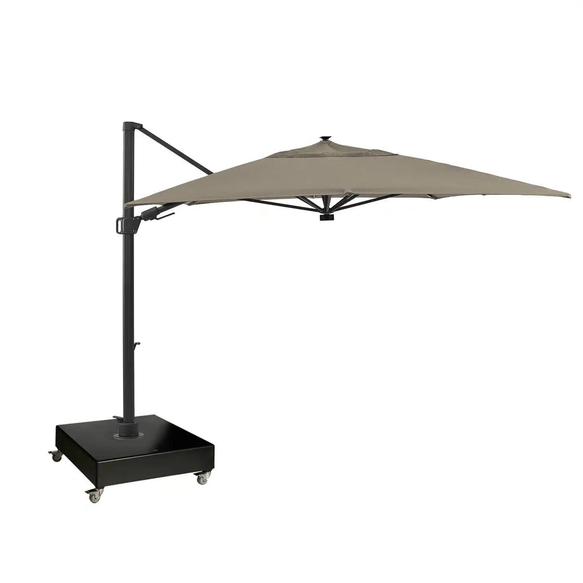 10'x13' Designer Rectangle Solar Lux Infinite Tilt Cantilever Umbrella ...