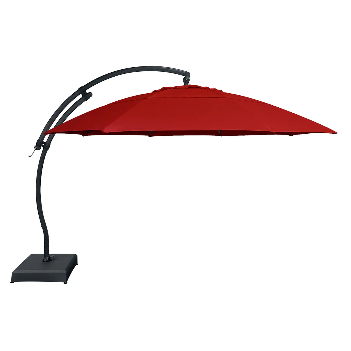 13' Deluxe Octagon Dome Tilting Cantilever Umbrella - Red | The Great ...