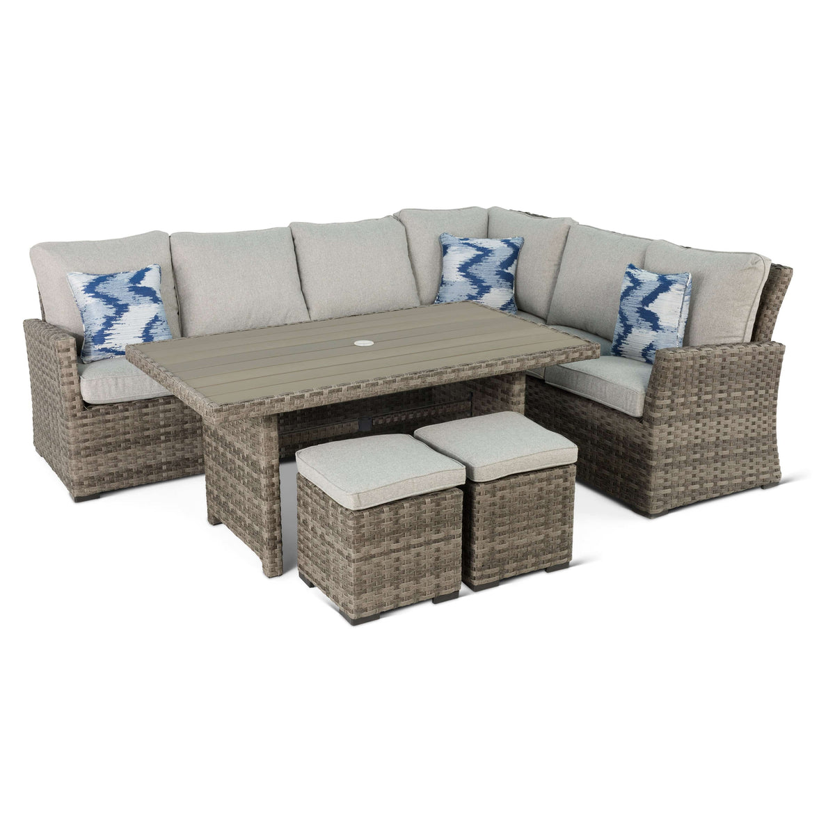 Arcadia Grey 5 Piece Sectional Group — The Great Escape