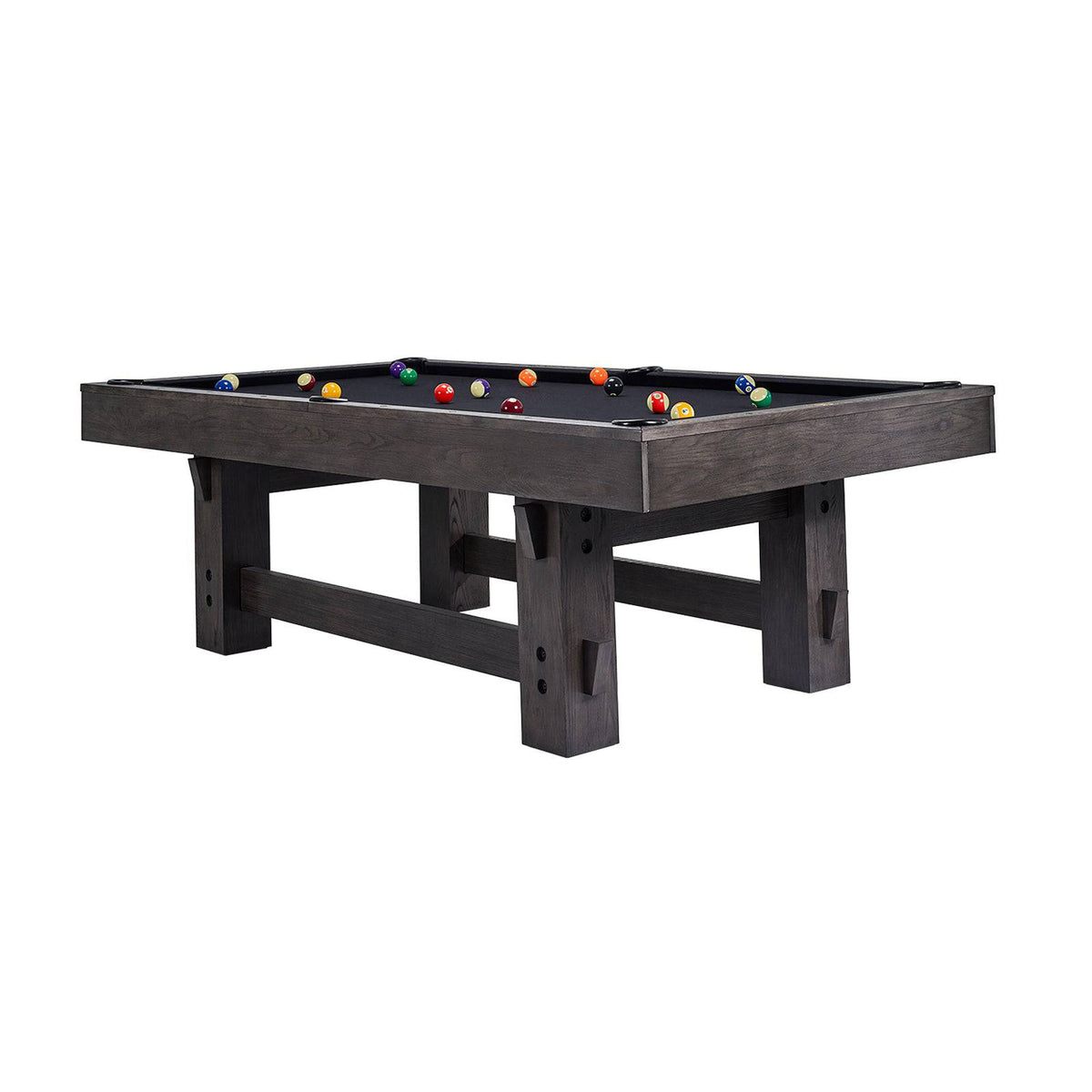 8’ American Heritage Bristol Pool Table - Charcoal | The Great Escape