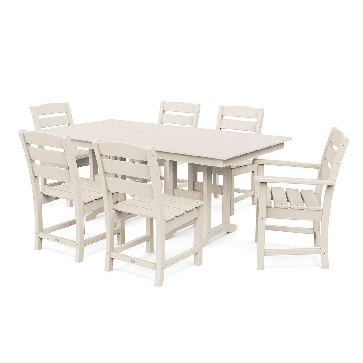 Lakeside 7 Piece Farmhouse Dining Set | The Great Escape