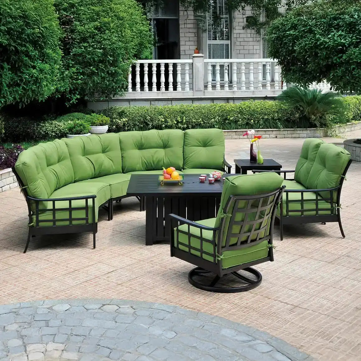 Stratford 6 Piece Curved Sectional Group — The Great Escape